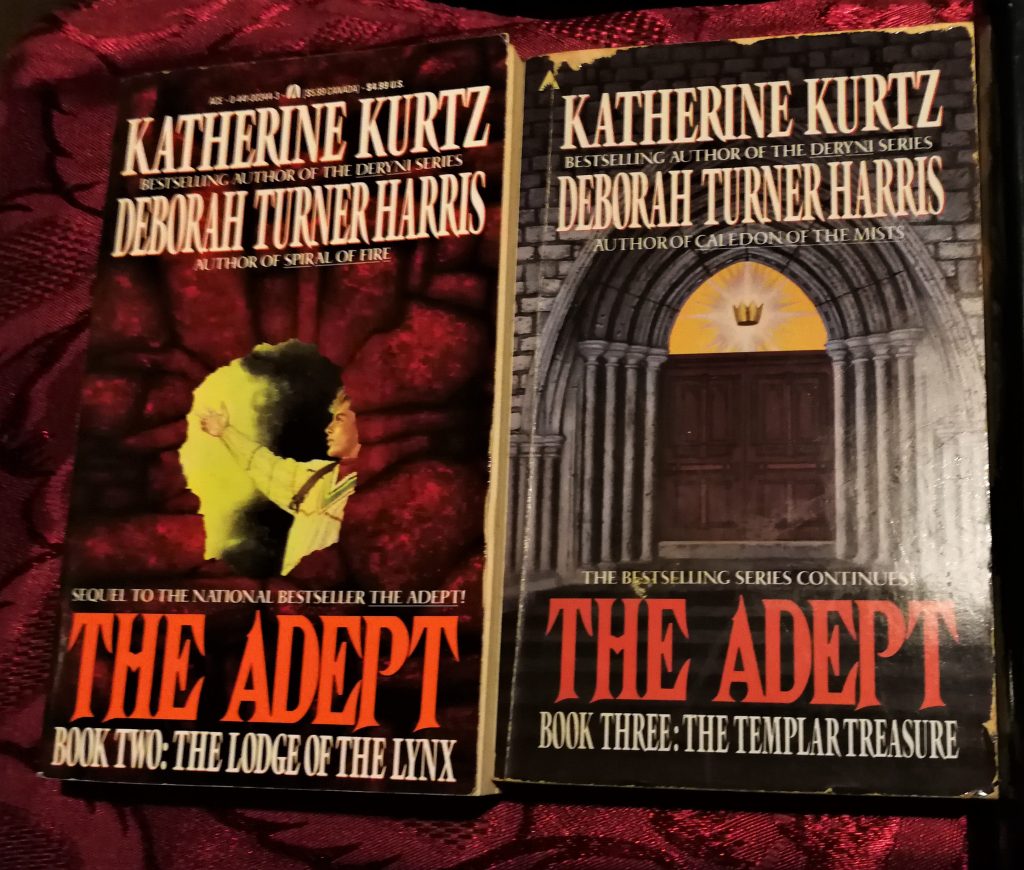 Kurtz, Katherine & Deborah Turner Harris. Lot of 4 books in The Adept ...